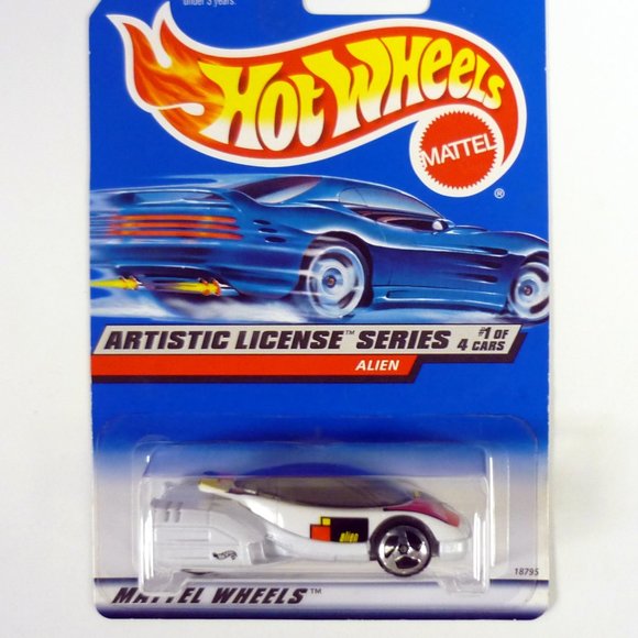 Mattel | Toys | Hot Wheels Alien 729 Artistic License Series Of 4 White ...
